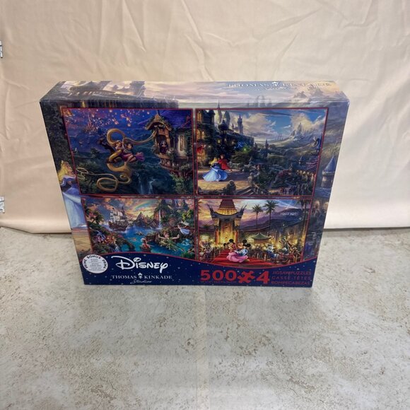 Toys | Disney Dreams Collection Thomas Kinkade Ceaco Multipack 4 50pc ...